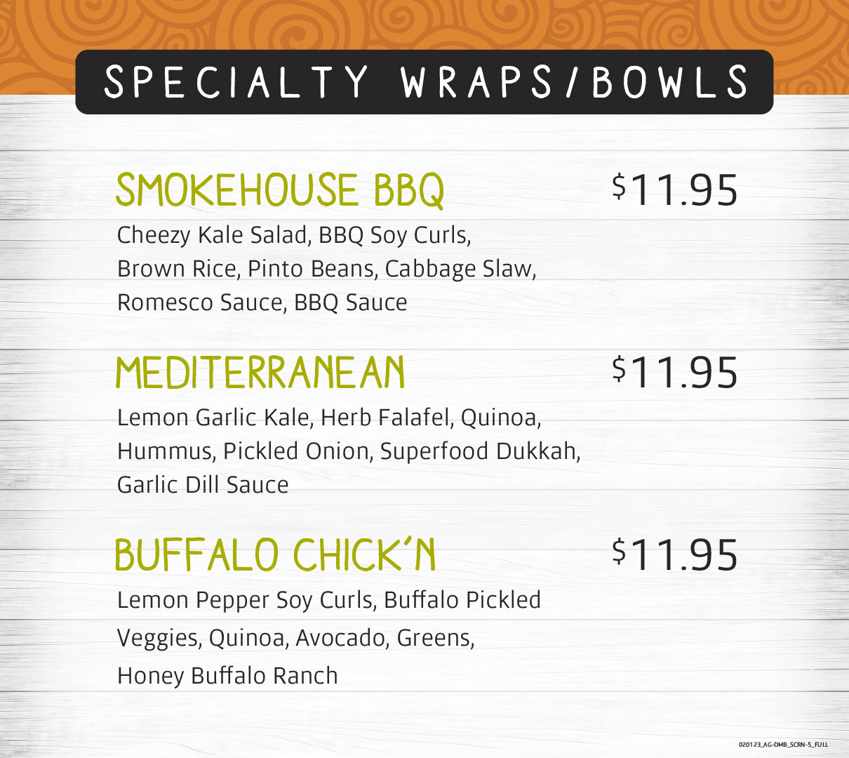 In-Store Menu – Arden's Garden